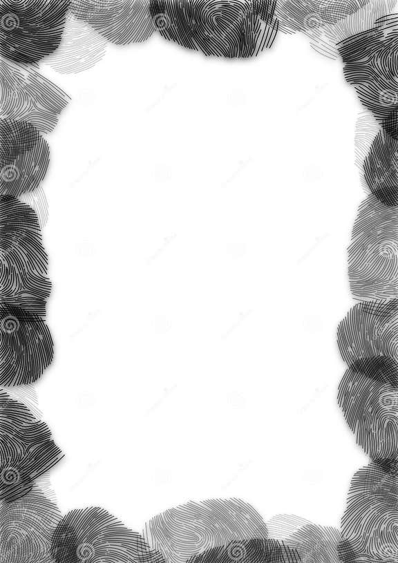 Finger Print Frame stock illustration. Illustration of frame - 28200311