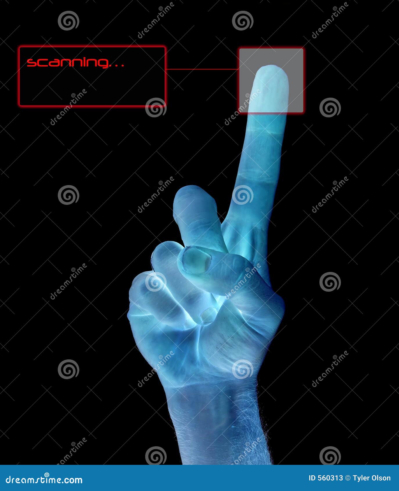 Finger Print Identification Stock Image - Image of deny, finger: 560313