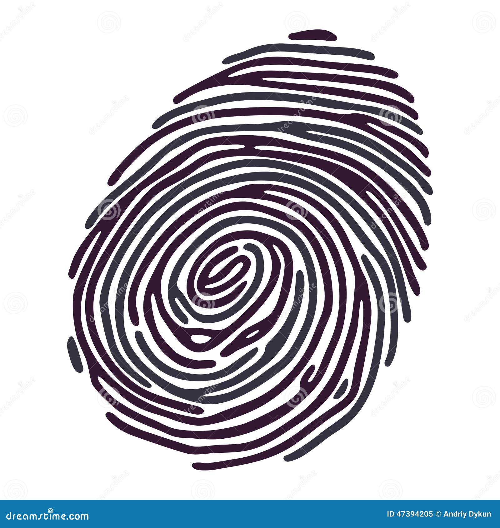 Finger Print stock vector. Illustration of technology - 47394205