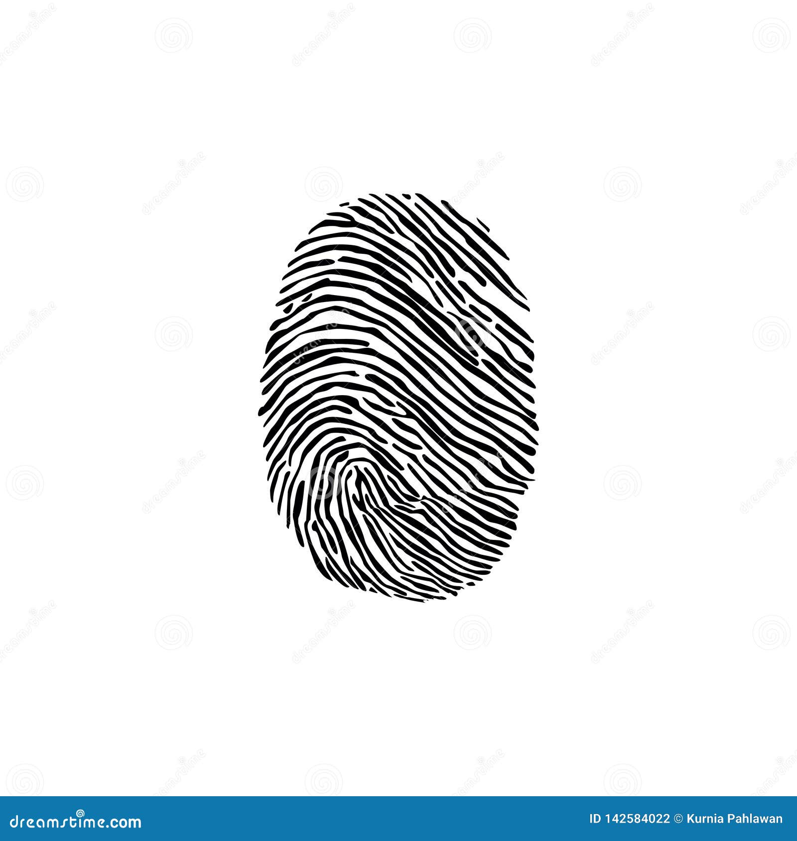 Finger print logo stock vector. Illustration of vector - 142584022