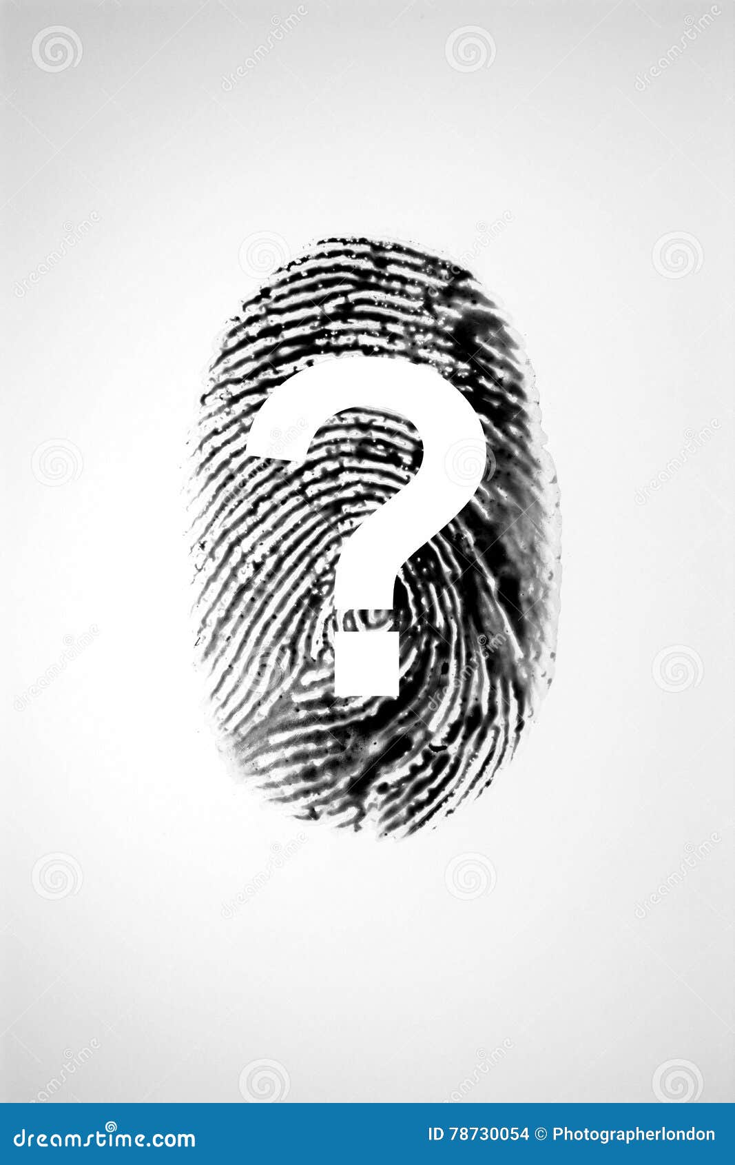 Finger Print And Question Mark Royalty-Free Stock Image | CartoonDealer ...