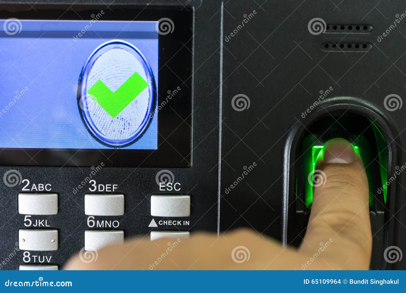 Finger Print Scan for Enter Security Stock Photo - Image of fingerprint ...