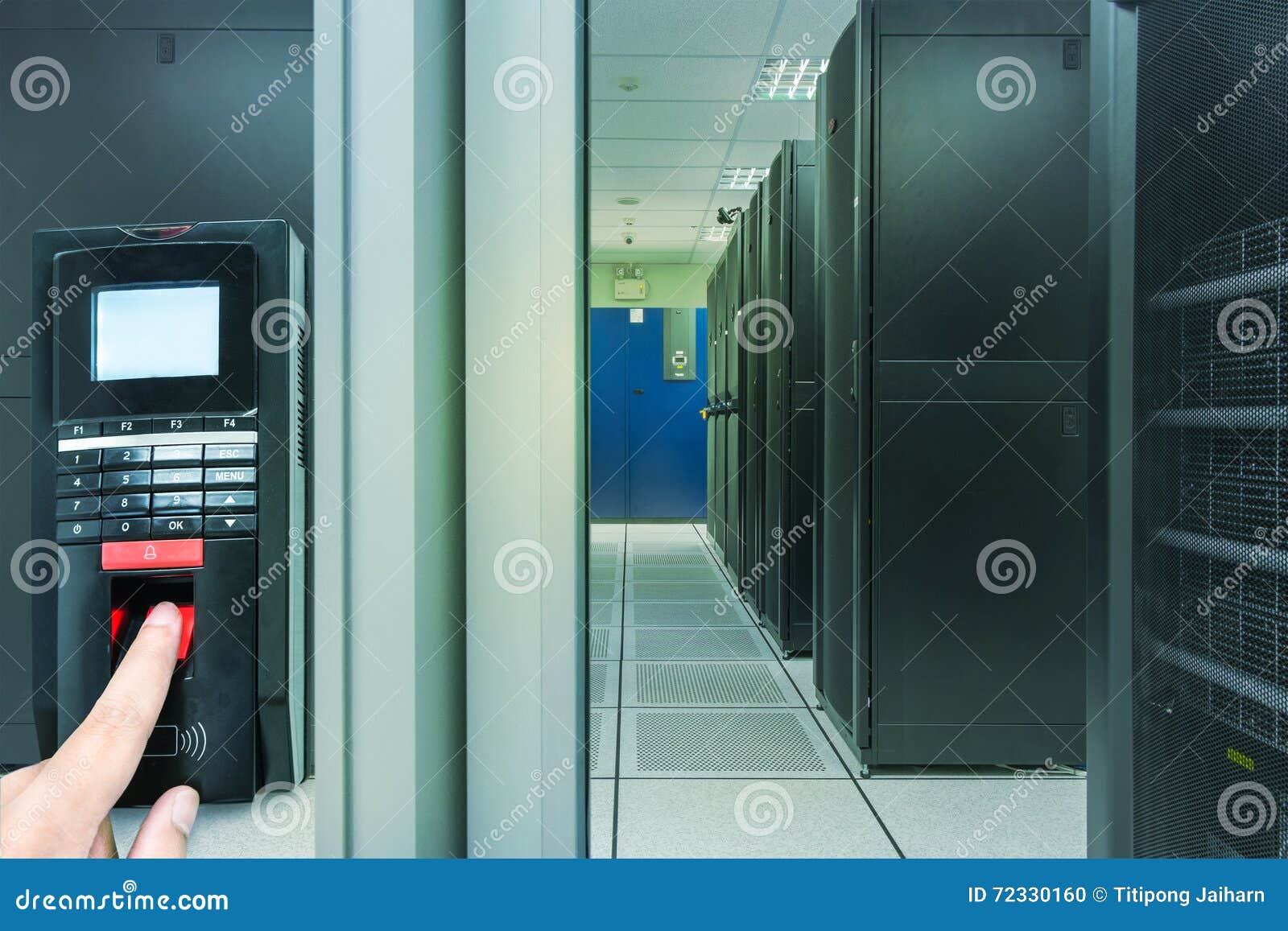 Finger Print Scan for Enter Security System Stock Photo - Image of ...