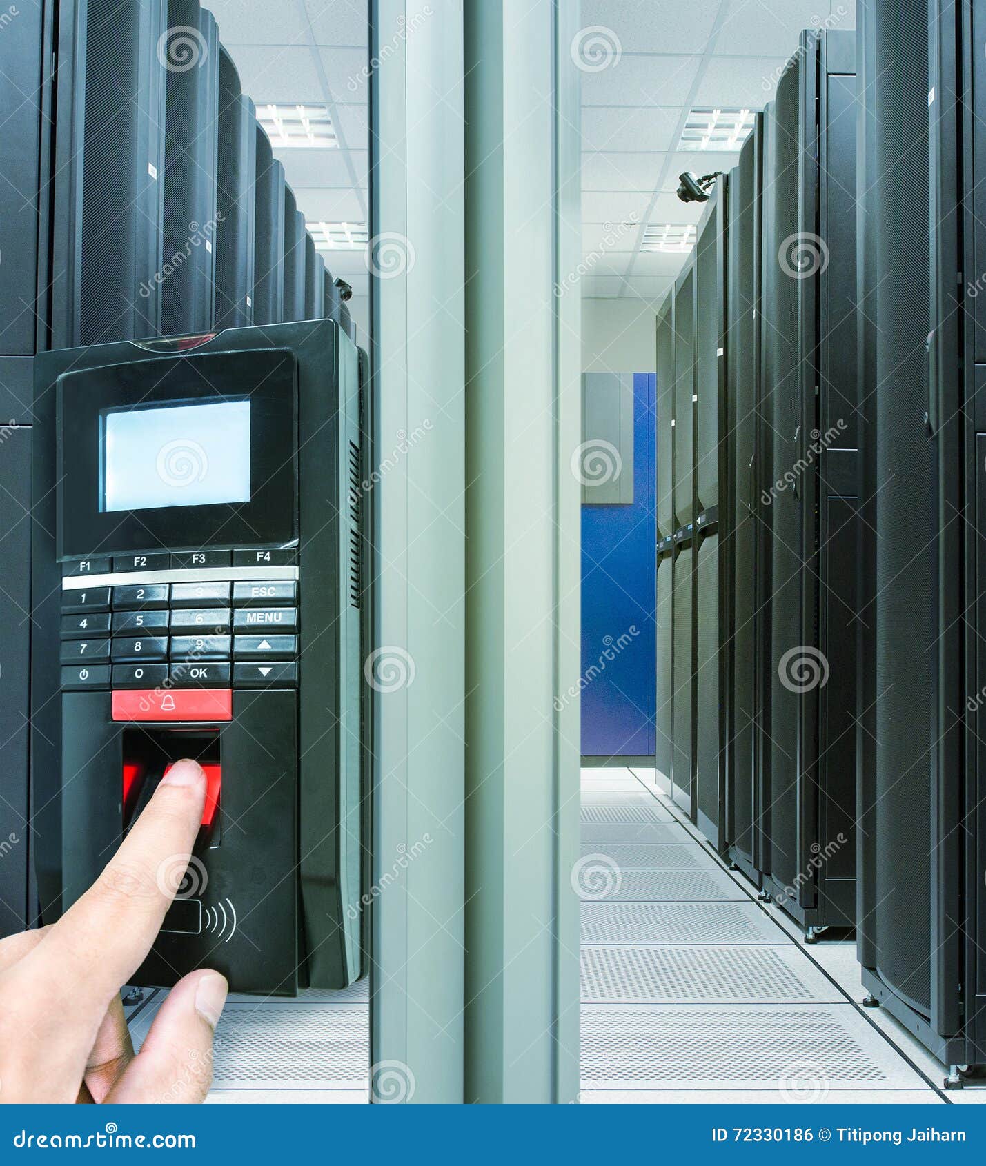 Finger Print Scan for Enter Security System Stock Photo - Image of ...