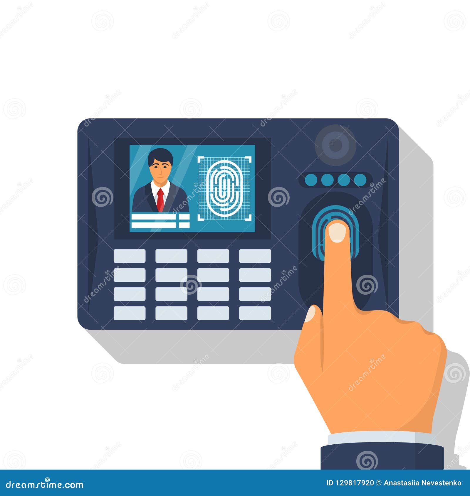 Finger print scan stock vector. Illustration of print - 129817920 Finger print scan stock vector. Illustration of print - 129817920