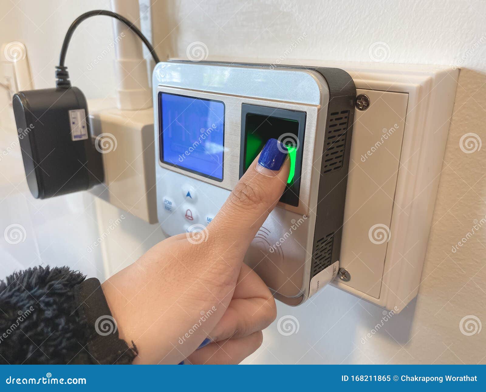 Finger Print Scan for Unlock Door Security System. Record Working Time ... Finger Print Scan for Unlock Door Security System. Record Working Time ...