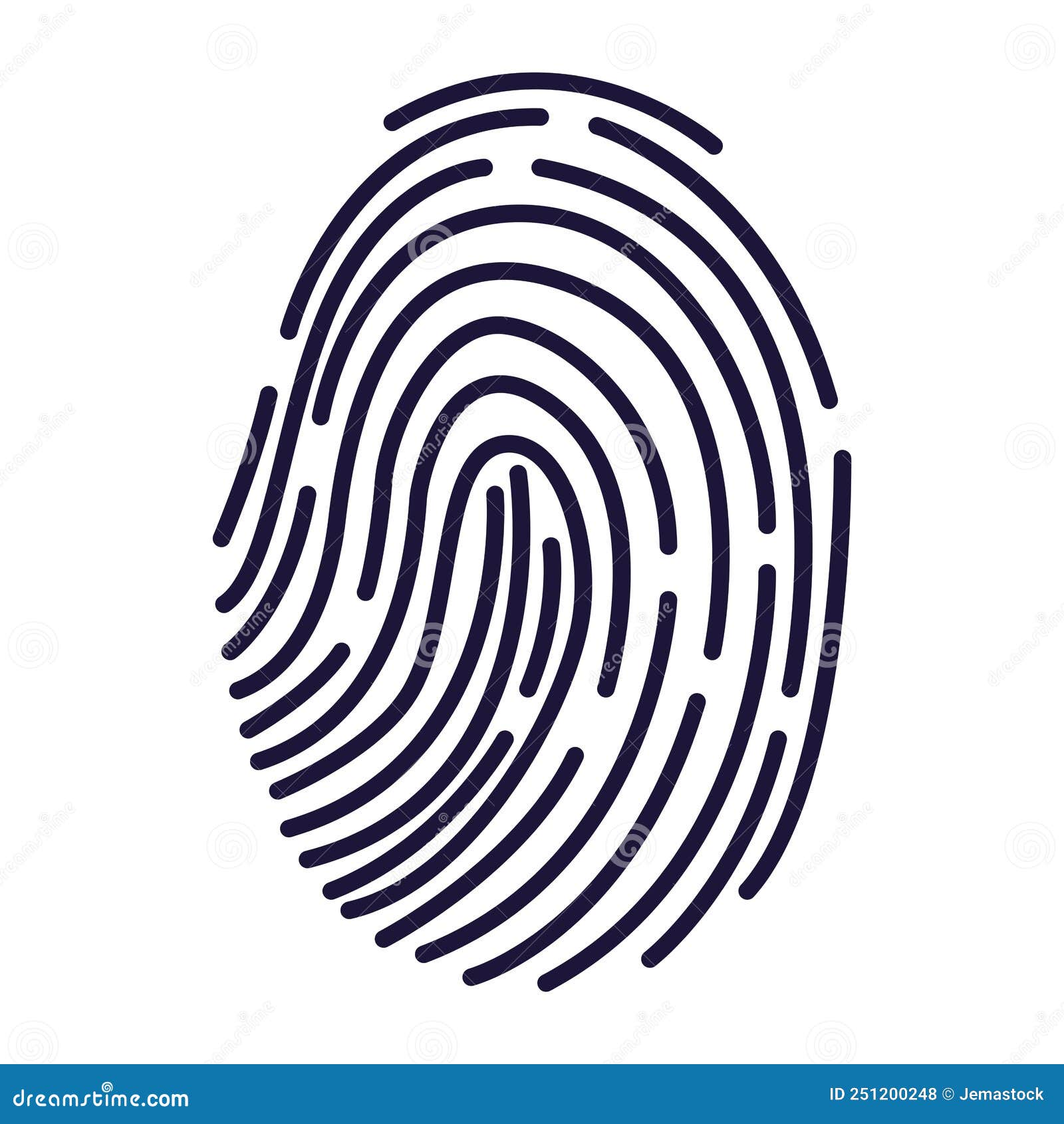 Finger print security stock vector. Illustration of privacy - 251200248