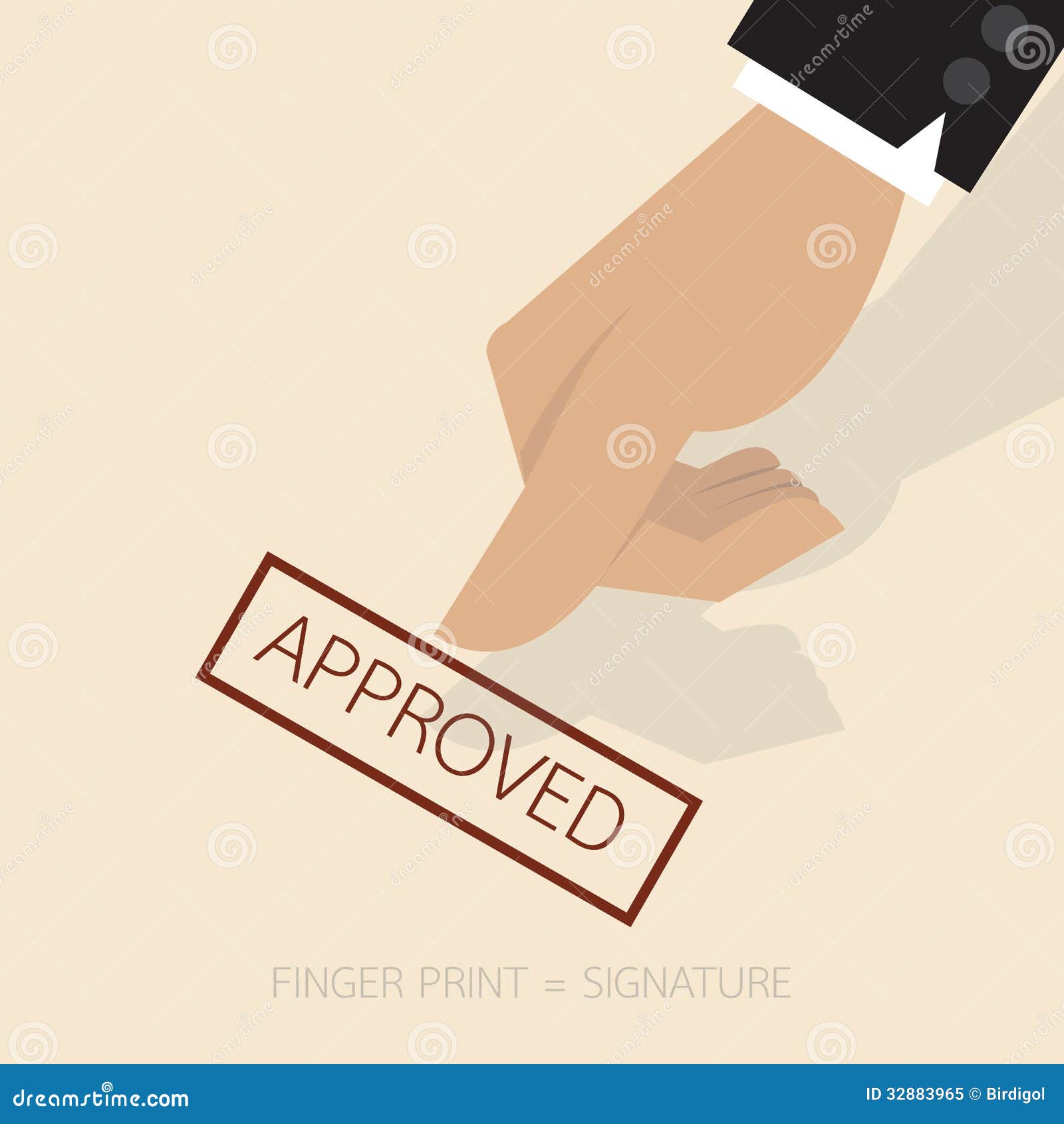 Finger Print = Signature stock vector. Illustration of print - 32883965