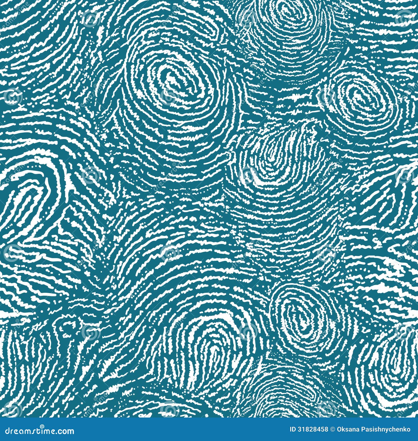 Finger Print Texture Seamless Pattern Background Stock Vector ...