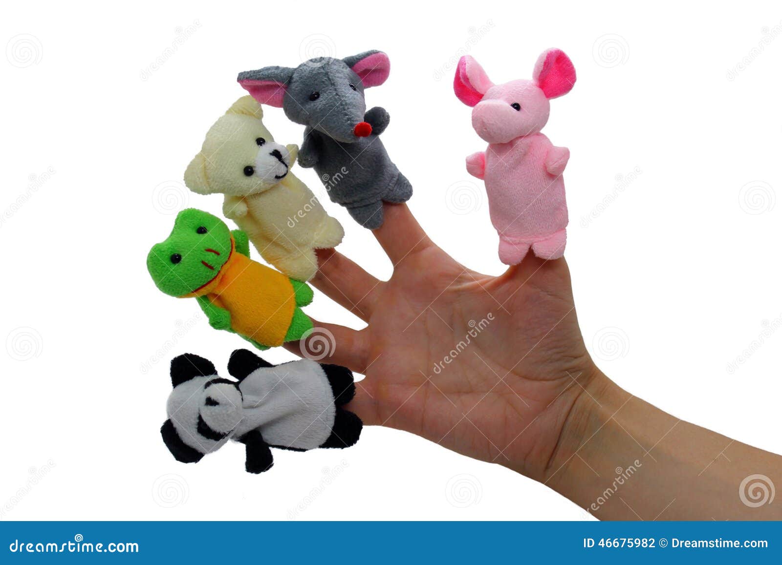Finger puppets stock photo. Image of frog, five, show - 46675982