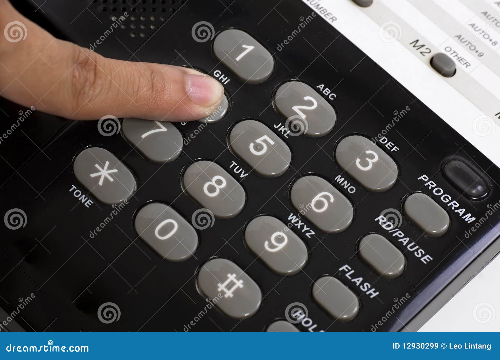 Finger Push Telephone Button Stock Image - Image of single, keypad ...