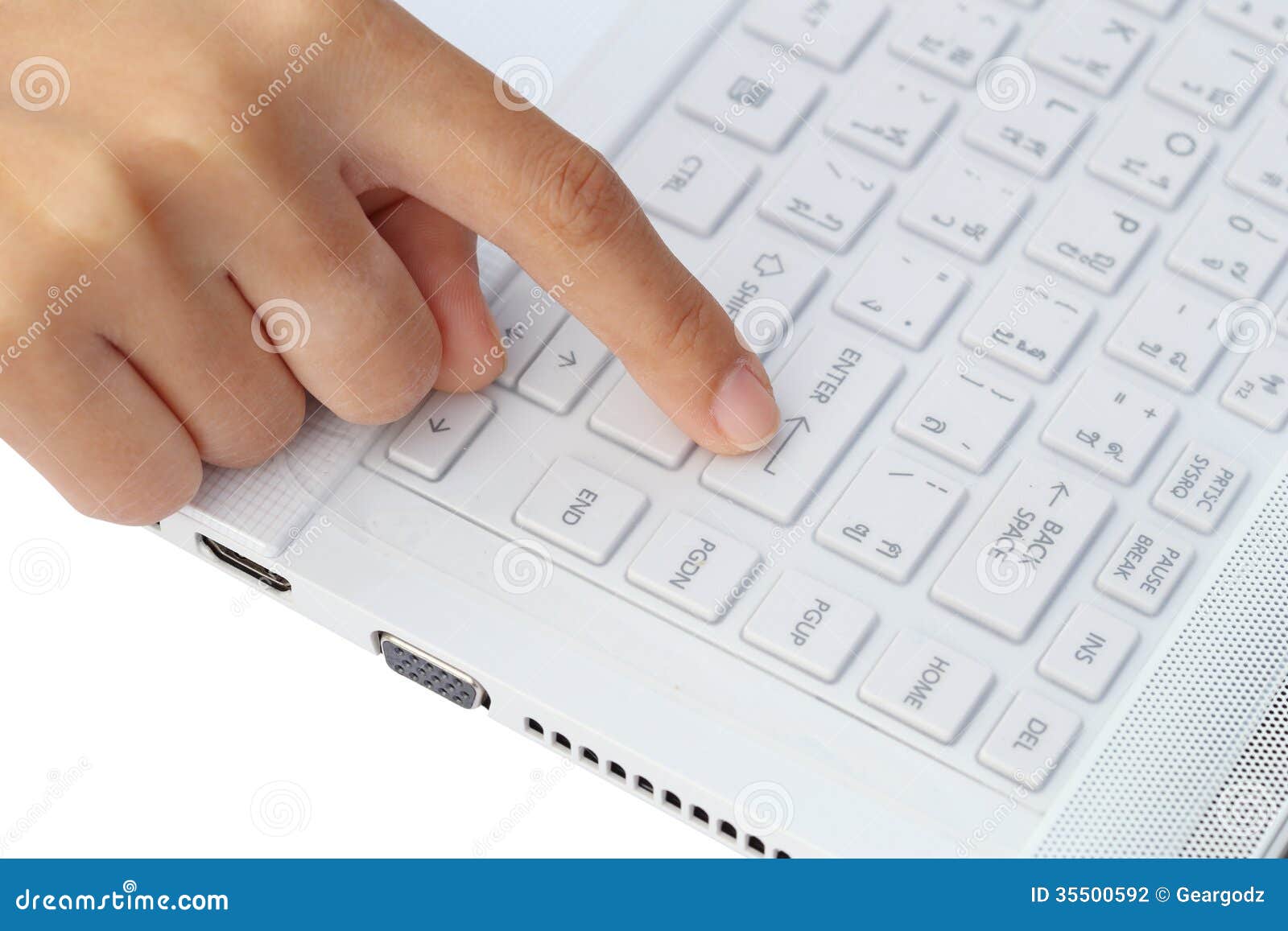 Finger Pushing the Button of Keyboard Stock Photo - Image of closeup ... Finger Pushing the Button of Keyboard Stock Photo - Image of closeup ...
