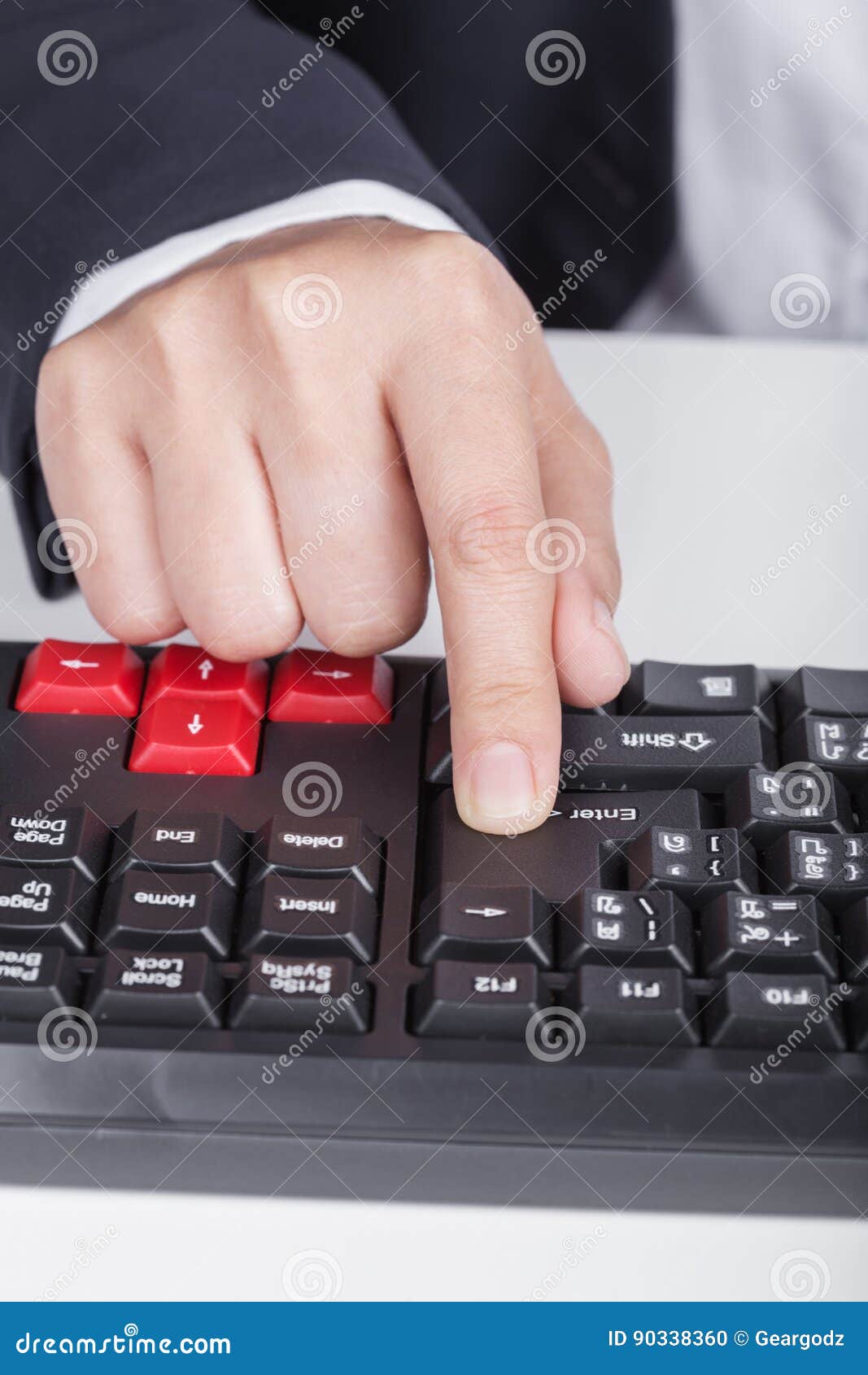 Finger Pushing Enter Button on Keyboard of Computer Stock Photo - Image ... Finger Pushing Enter Button on Keyboard of Computer Stock Photo - Image ...