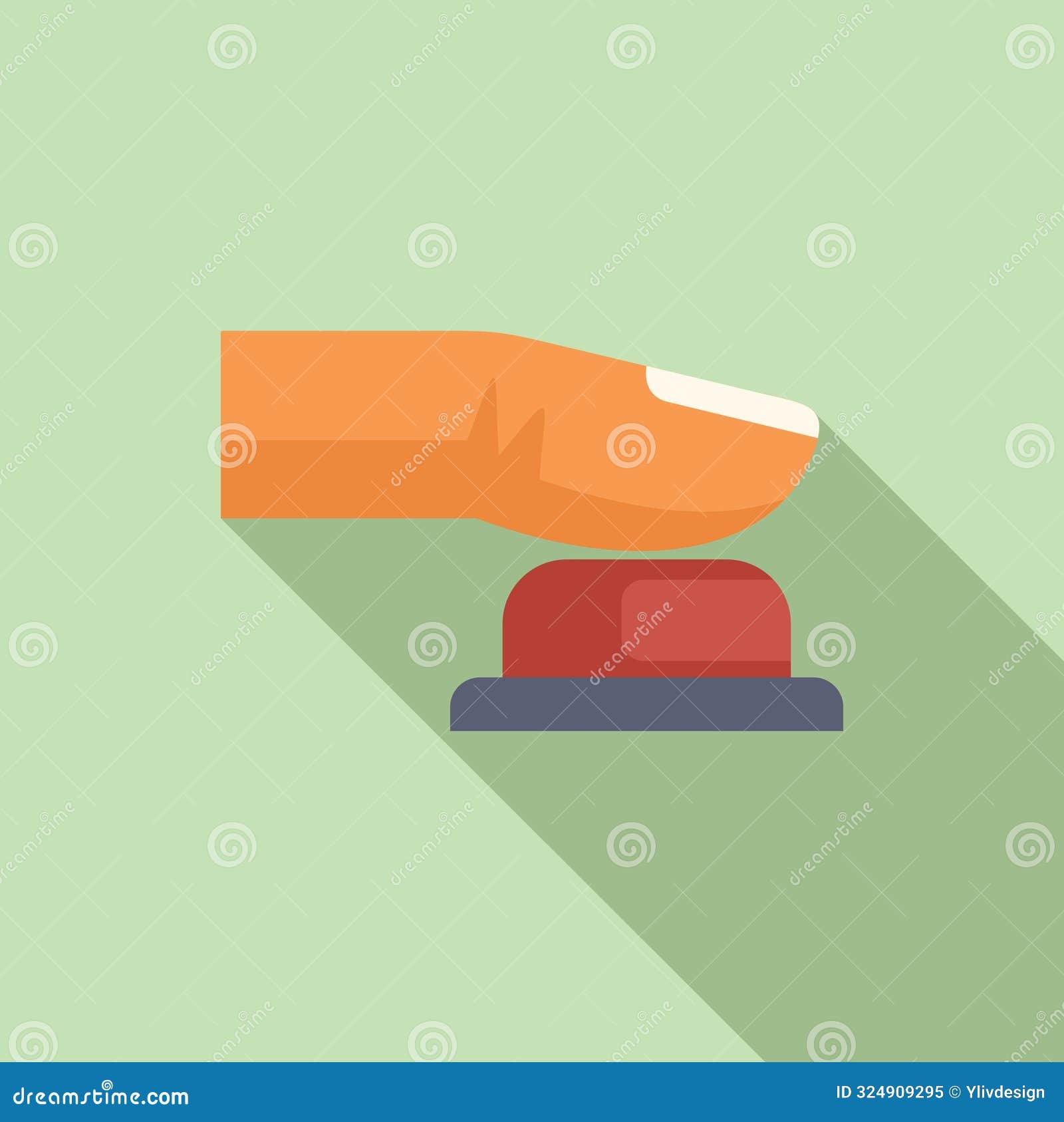 Finger Pushing Red Button Activating Emergency System Stock ...