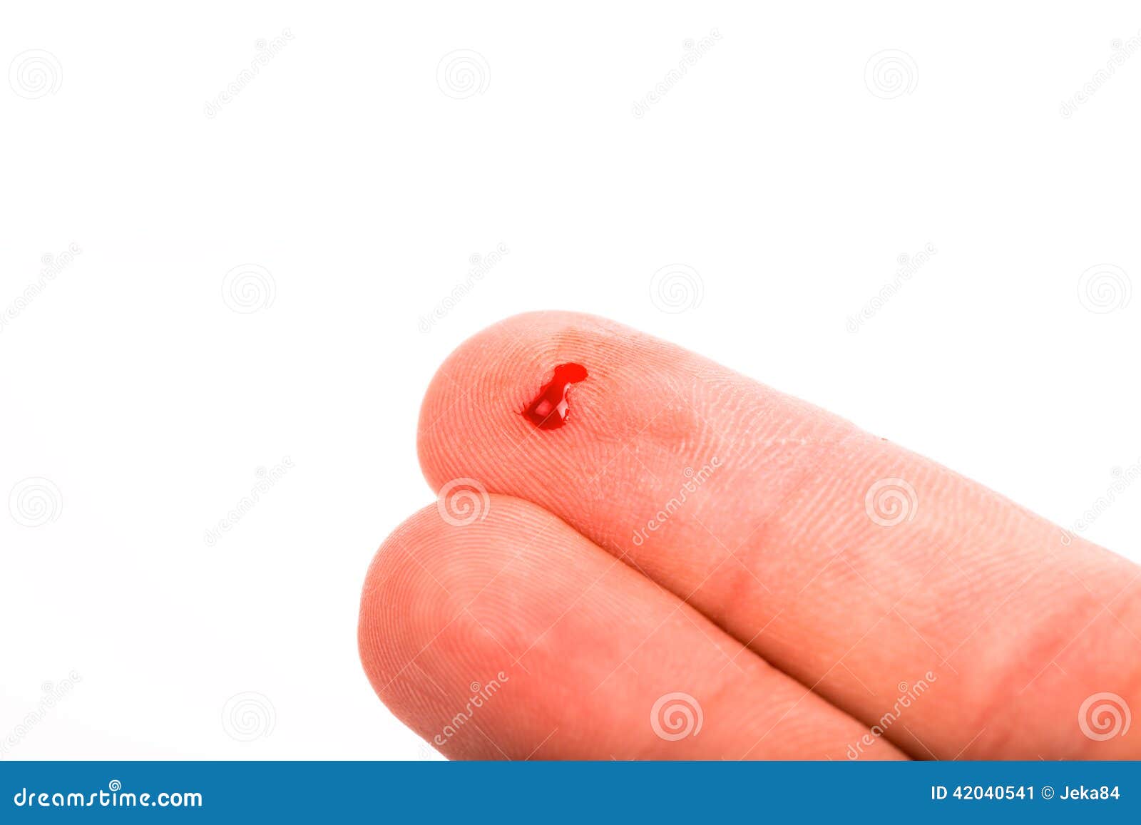 Finger with red blood stock image. Image of injury, background - 42040541