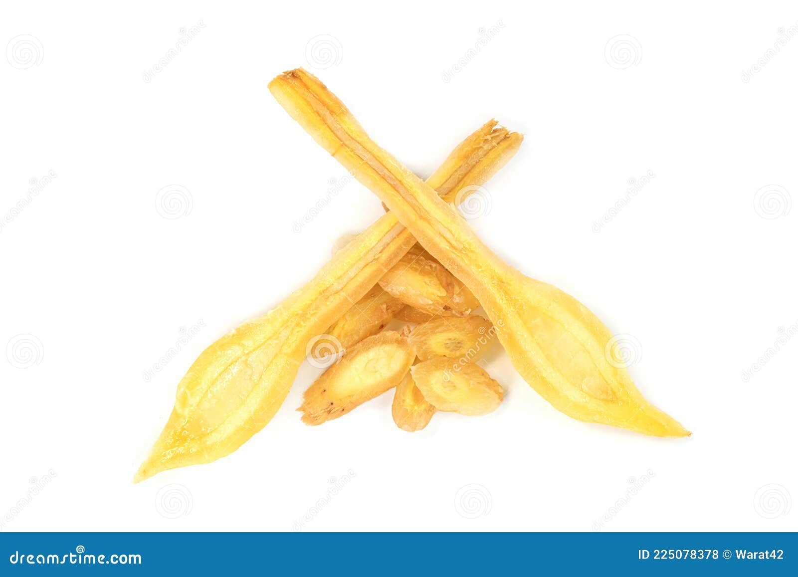 Finger Root or Chinese`s Ginger Sliced Isolated on the White Background ...