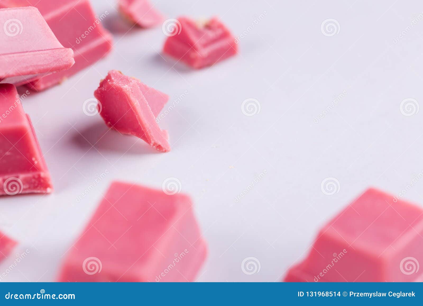 Finger Ruby Chocolate Bar Made from Ruby Cocoa Bean Stock Photo - Image ...