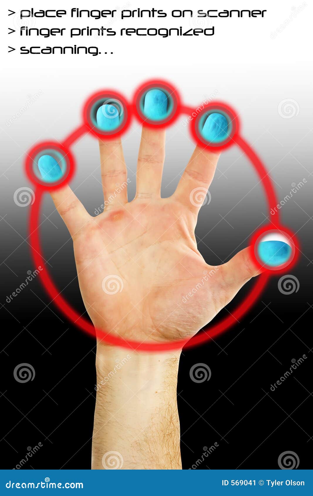 Finger Scan stock image. Image of biometric, accept, freeze - 569041