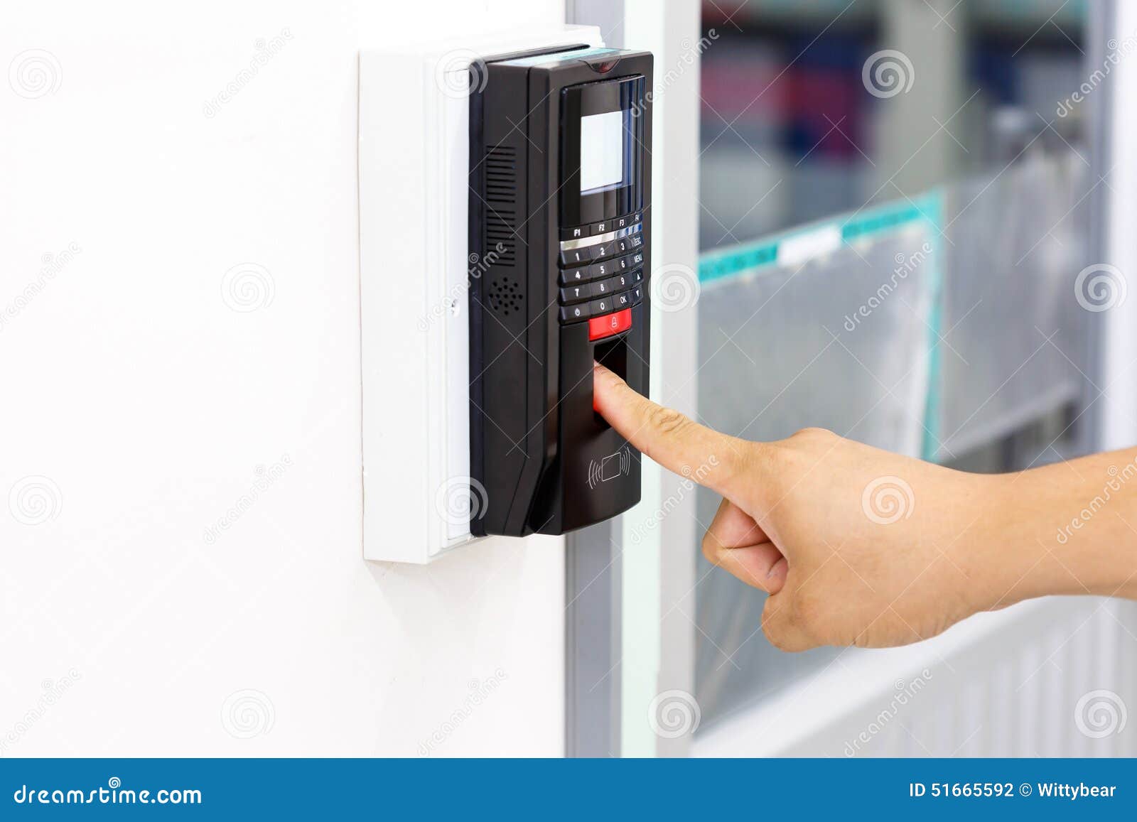 Finger Scan for Security System Stock Photo - Image of security ...