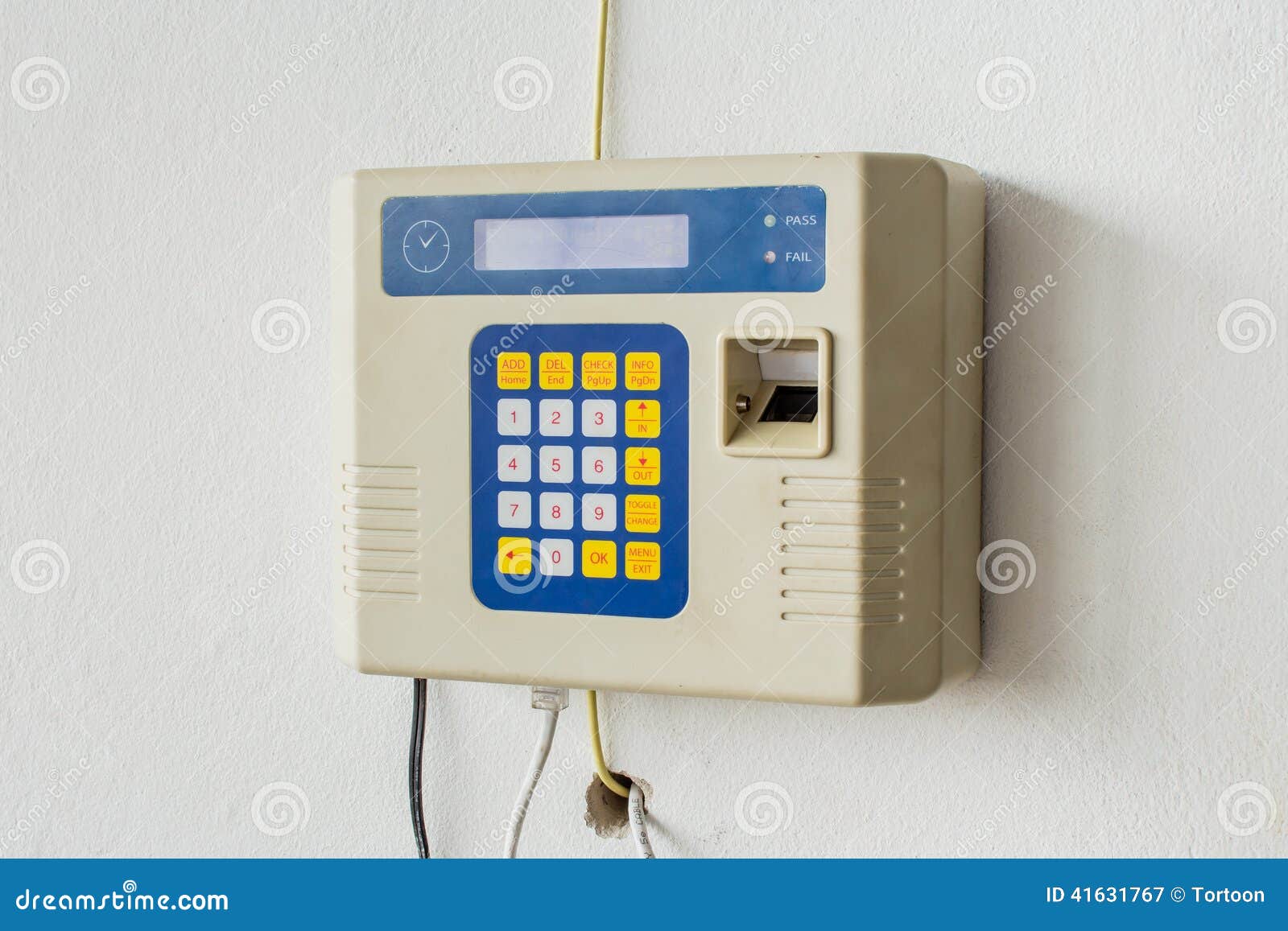 Finger Scan for Time Attendance Stock Image - Image of keypad, scan ...