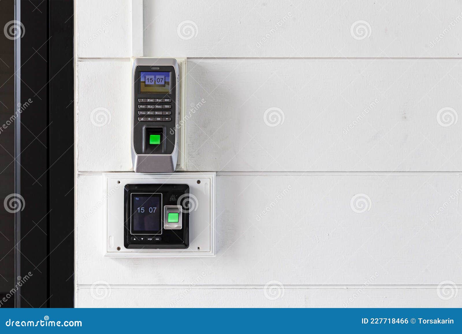 Finger Scanner and Enter the Code before Entering the Building Stock ...