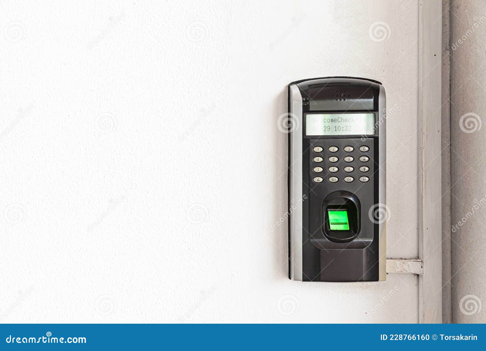 Finger Scanner and Enter the Code before Entering the Building Stock ...