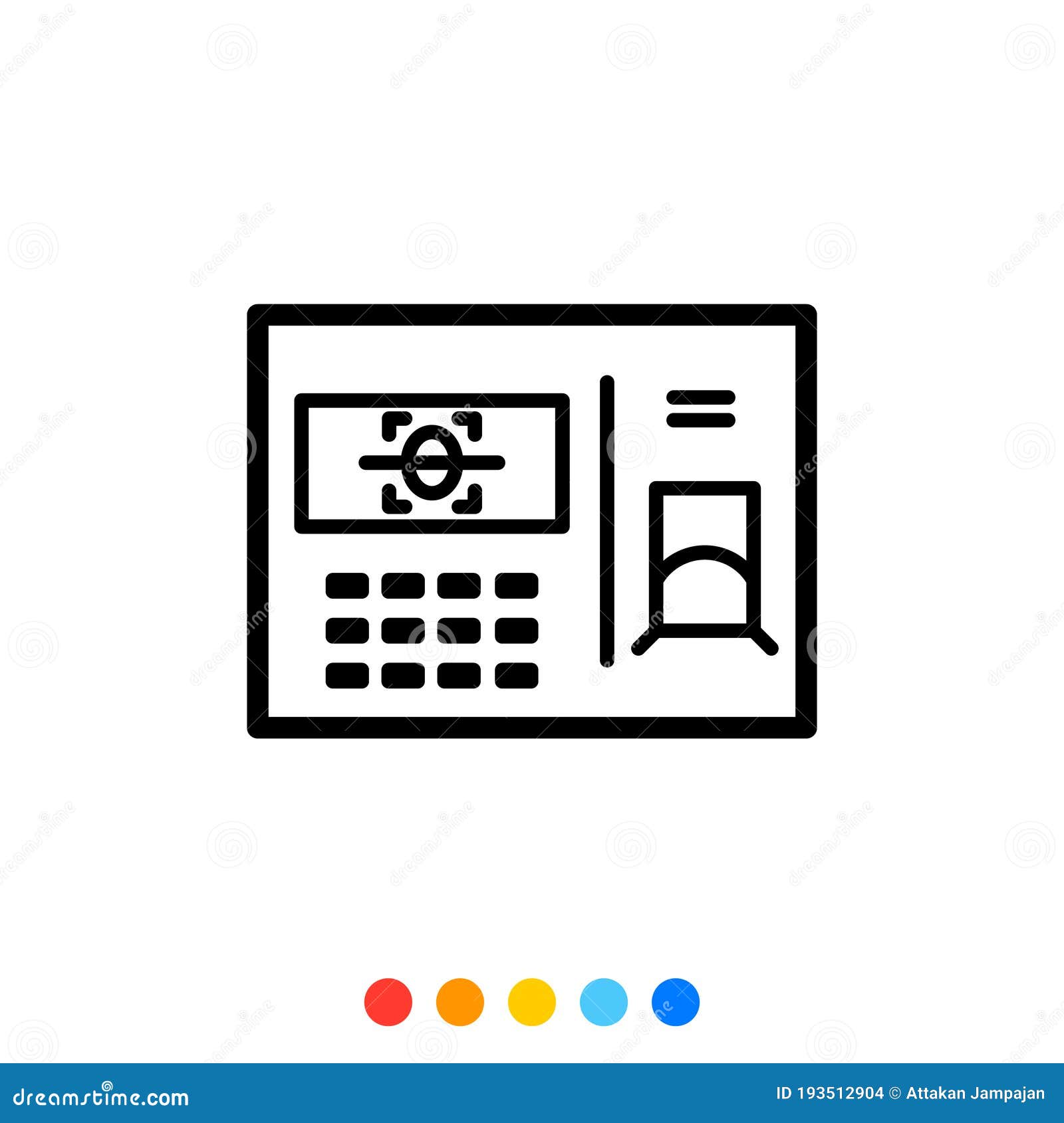 Finger Scanner Icon,Vector and Illustration Stock Vector - Illustration ...