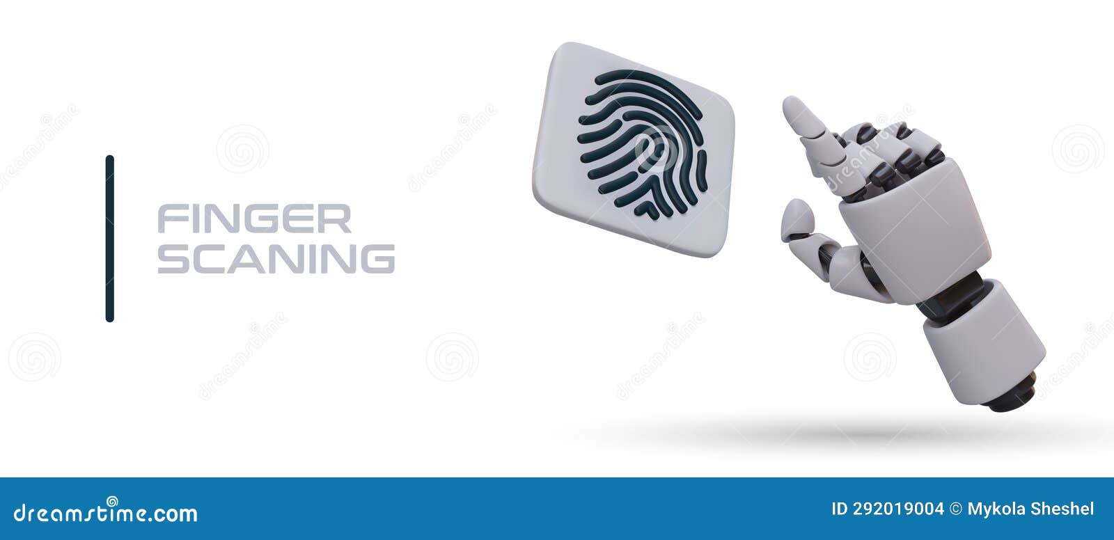 Finger Scanning Process Icon. Authorization App Sign. Identification ...