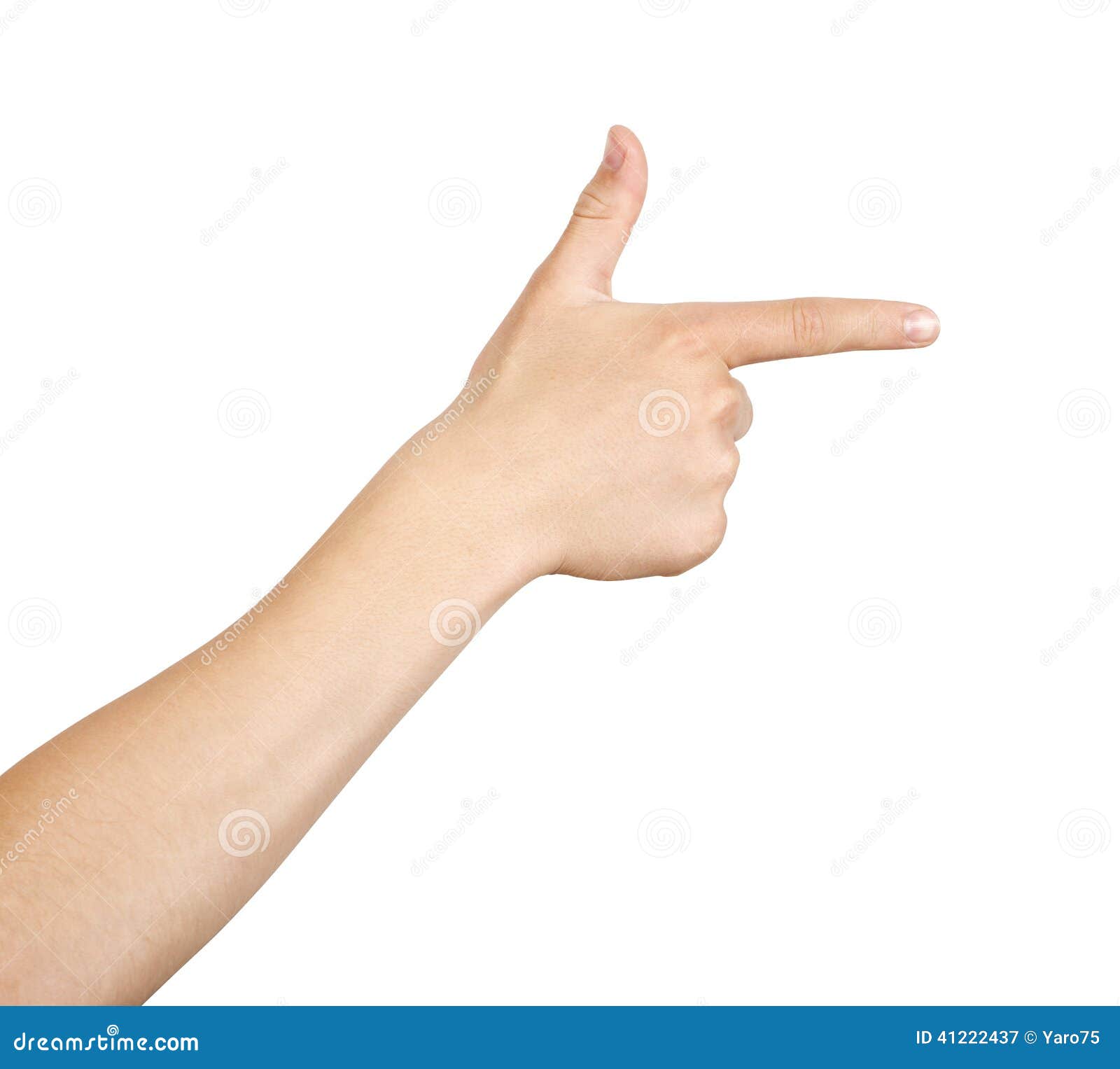 Finger shot stock image. Image of actions, thumb, caucasian - 41222437