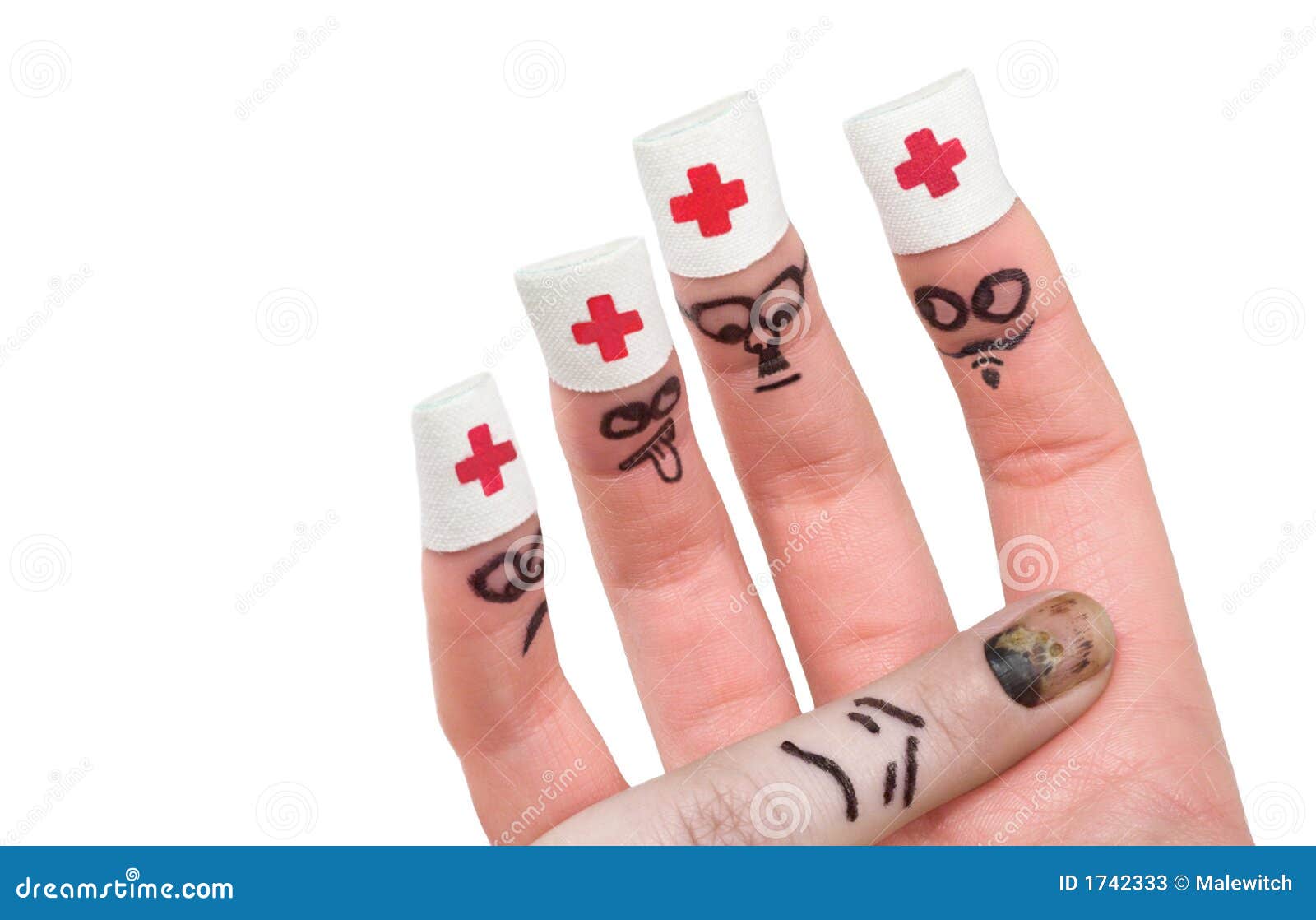 Finger show-5 editorial stock photo. Image of pain, accident - 1742333