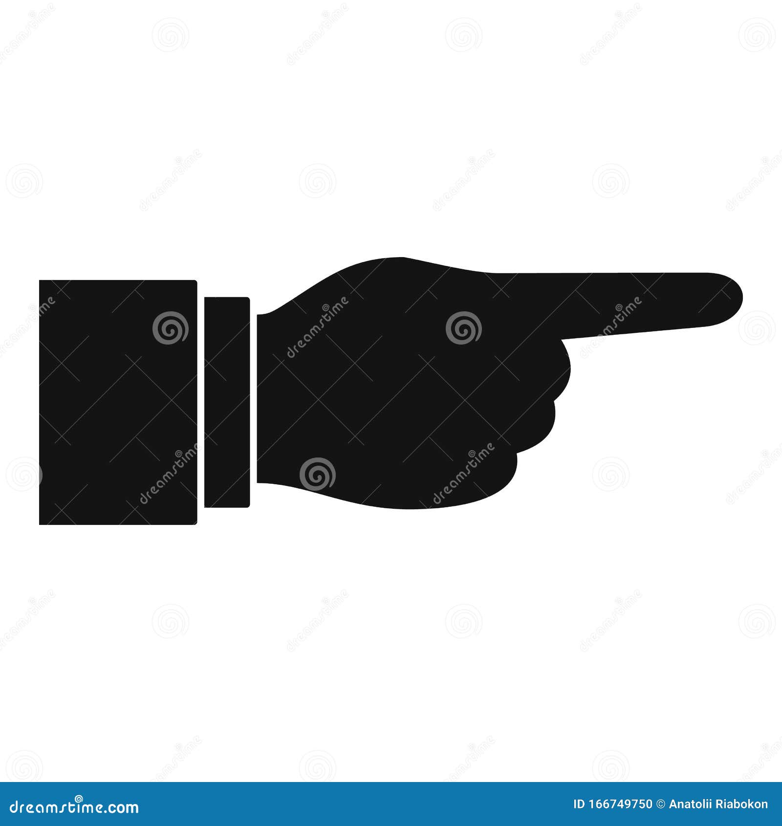 Finger Shows Icon, Simple Style Stock Vector - Illustration of choice ...