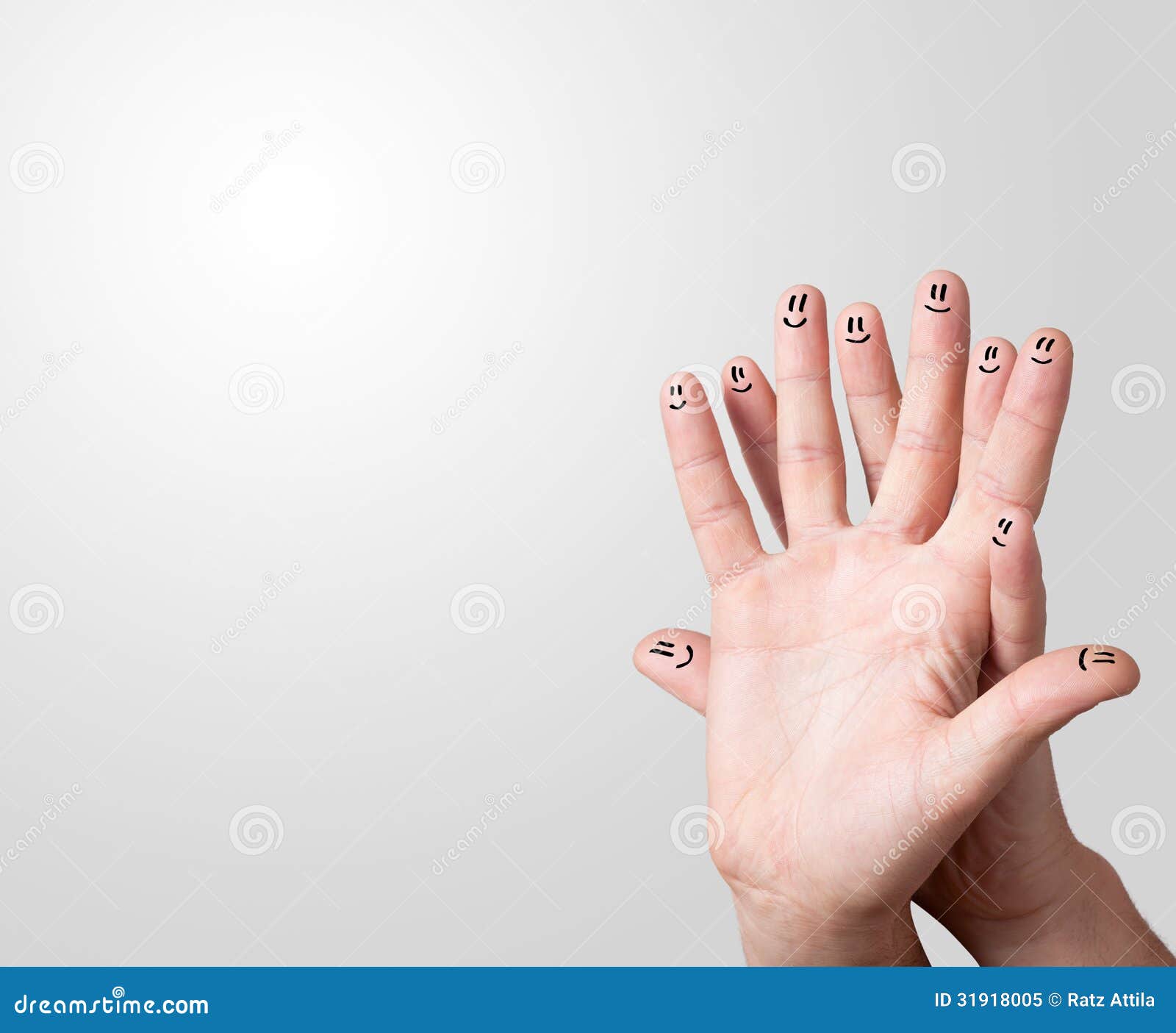 Finger Smileys with Copyspace Stock Image - Image of cheerful, finger ...