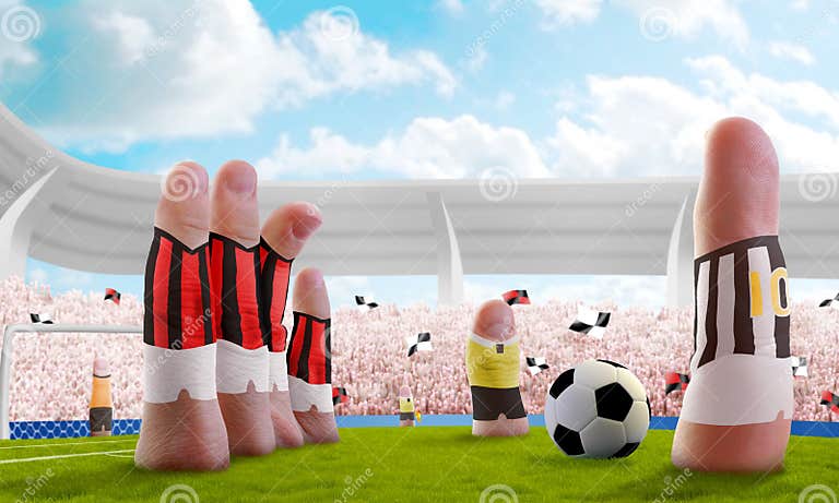 Finger soccer stock illustration. Illustration of game - 24771393