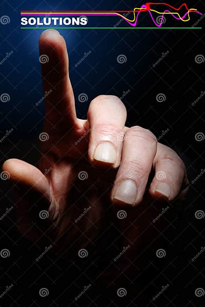Finger Solutions2 stock photo. Image of digit, application - 546014