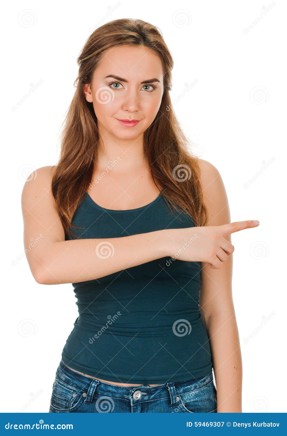 Finger Som Pekar Kvinnabarn Fotografering för Bildbyråer - Bild av ...