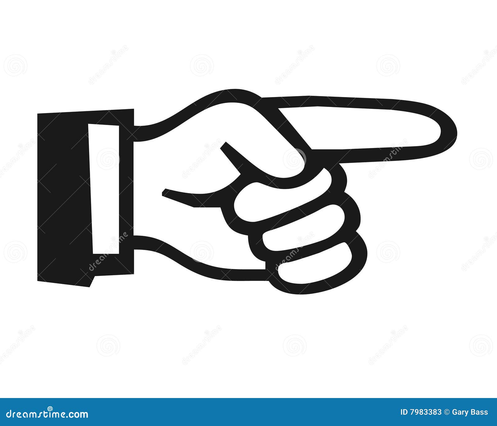 Finger som pekar symbol stock illustrationer. Illustration av symbol ...
