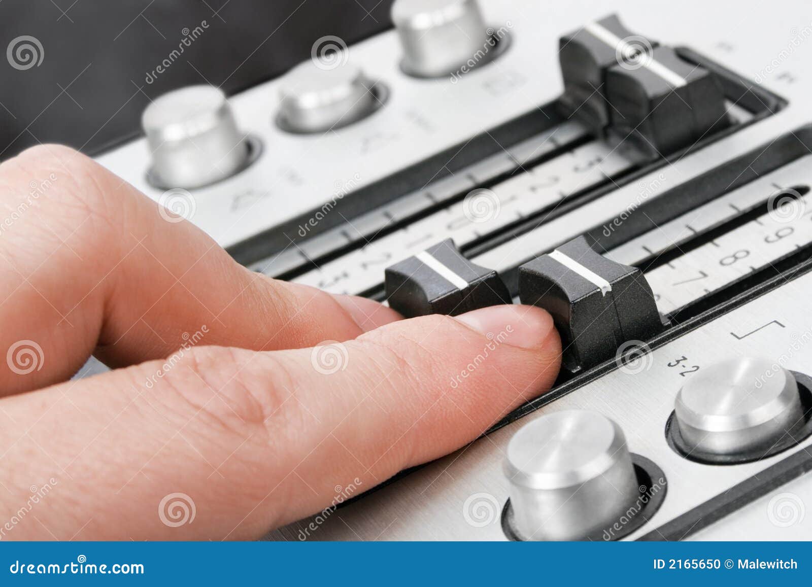 Finger sound control-1 stock photo. Image of director - 2165650