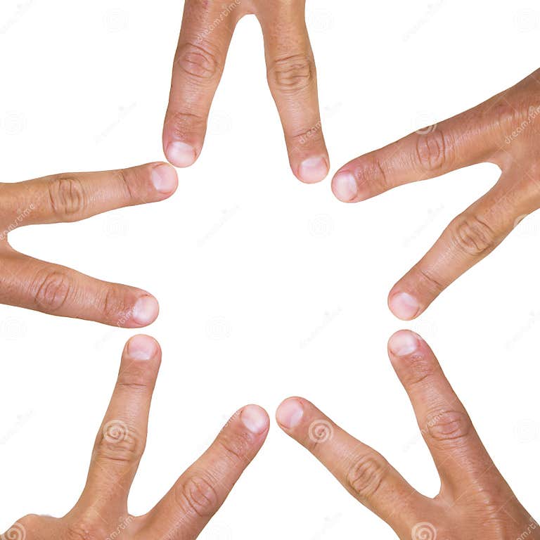 Finger Star stock image. Image of star, white, shape - 12426339