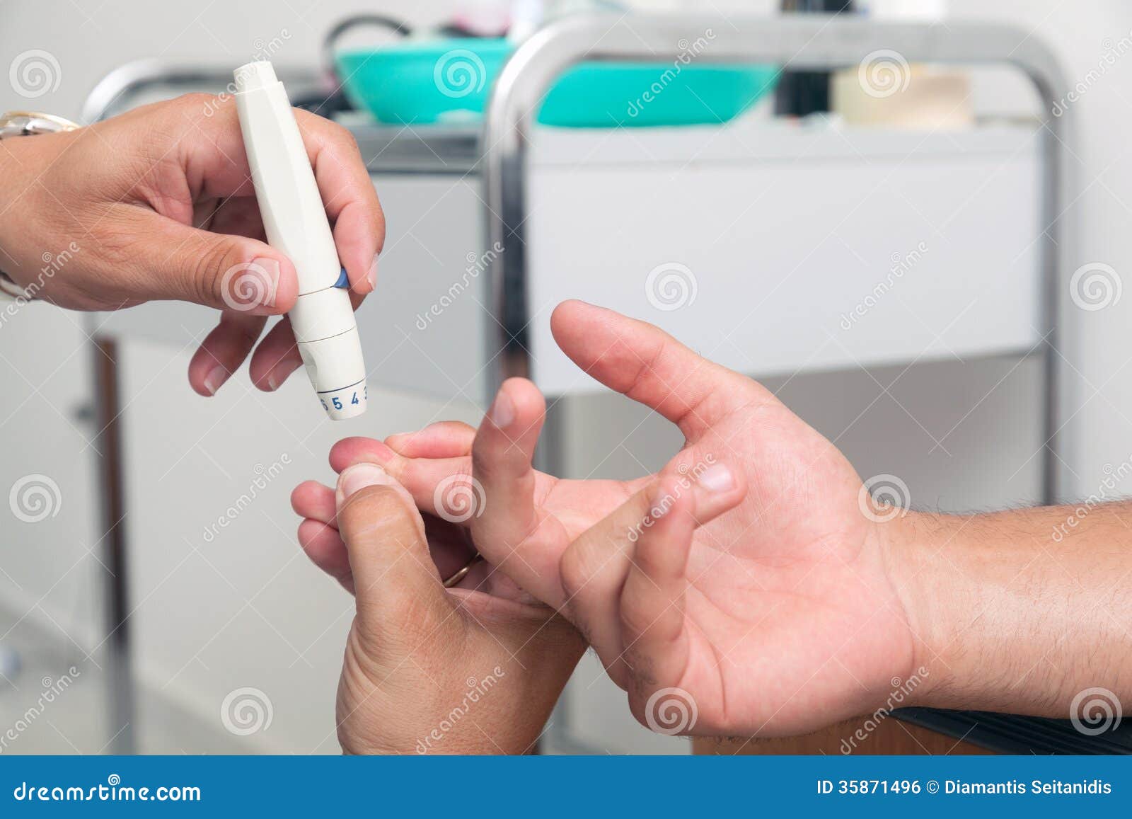 Finger stick stock photo. Image of measurement, health - 35871496