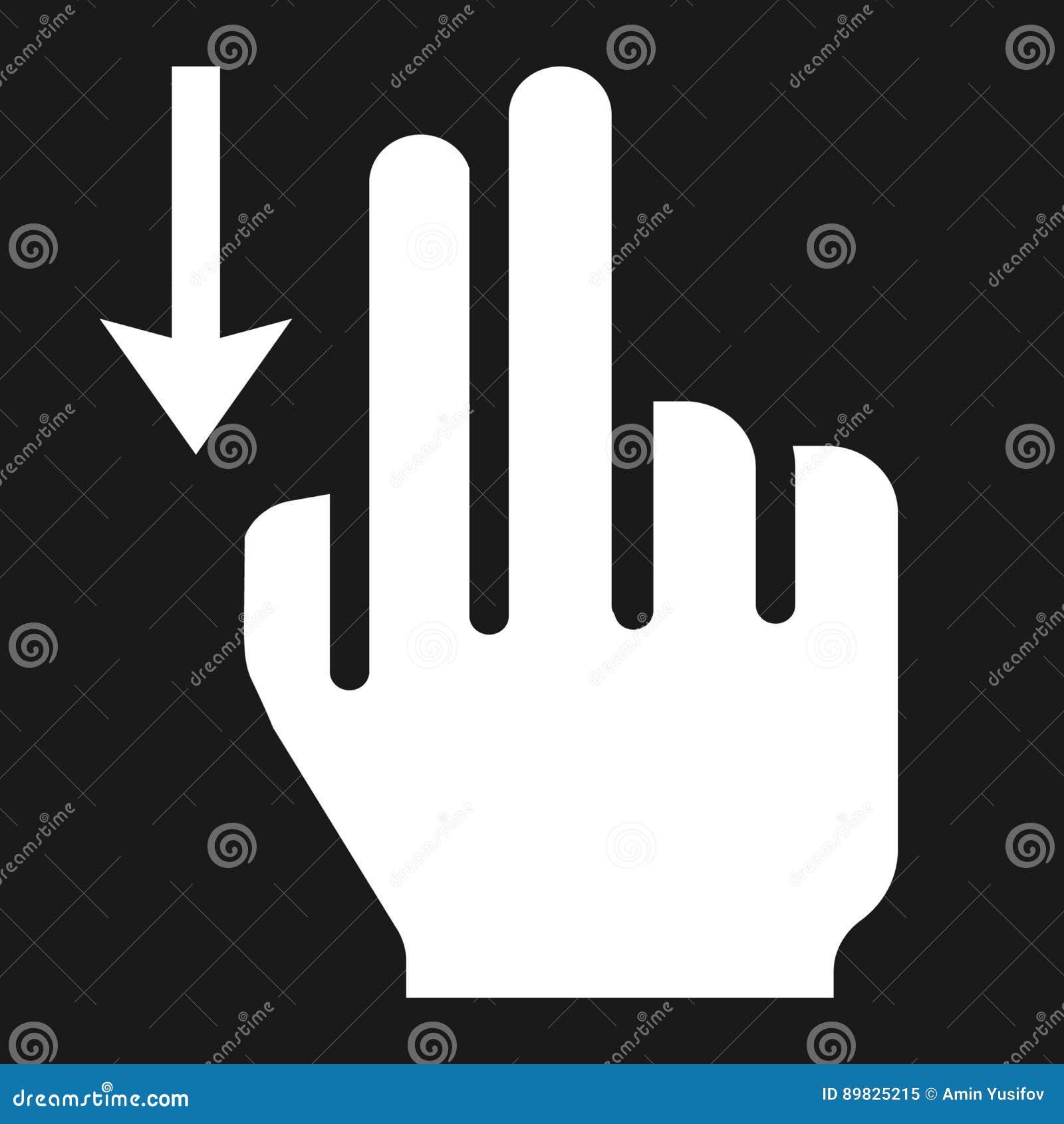 Swipe Top Down Or Download Icon Scroll Pictogram Set Isolated For App ... Swipe Top Down Or Download Icon Scroll Pictogram Set Isolated For App ...