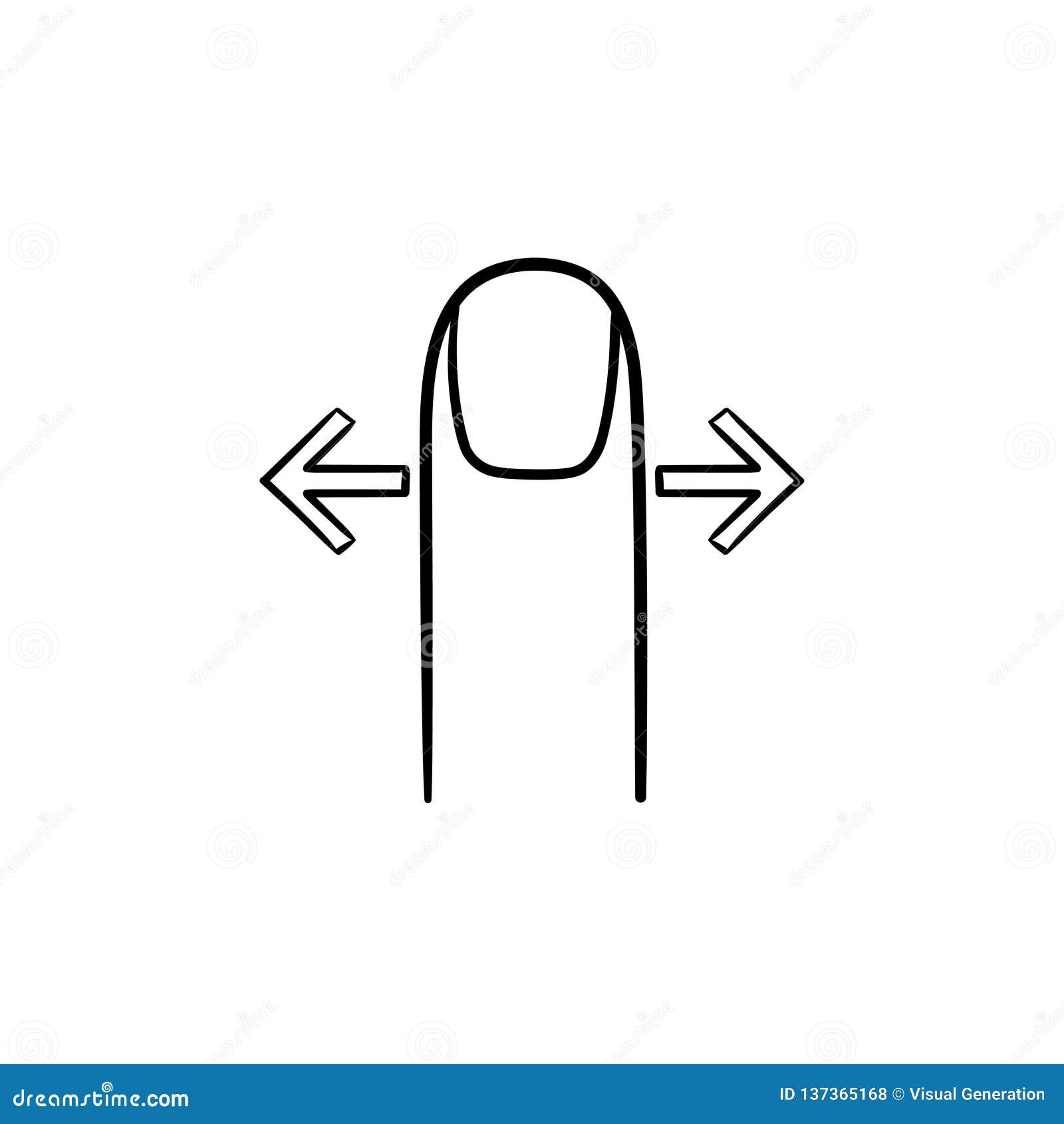 Finger Swipe Gestures Hand Drawn Outline Doodle Icon. Stock Vector ... Finger Swipe Gestures Hand Drawn Outline Doodle Icon. Stock Vector ...
