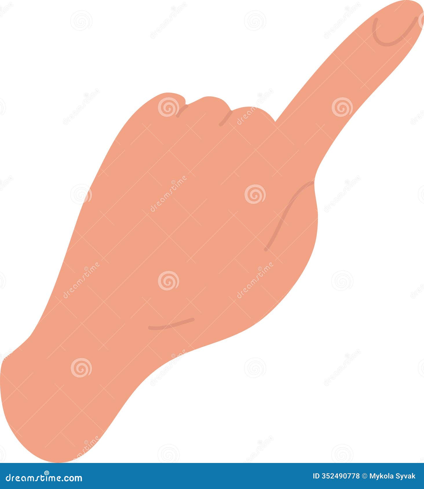 Finger Tapping Something stock illustration. Illustration of click ...