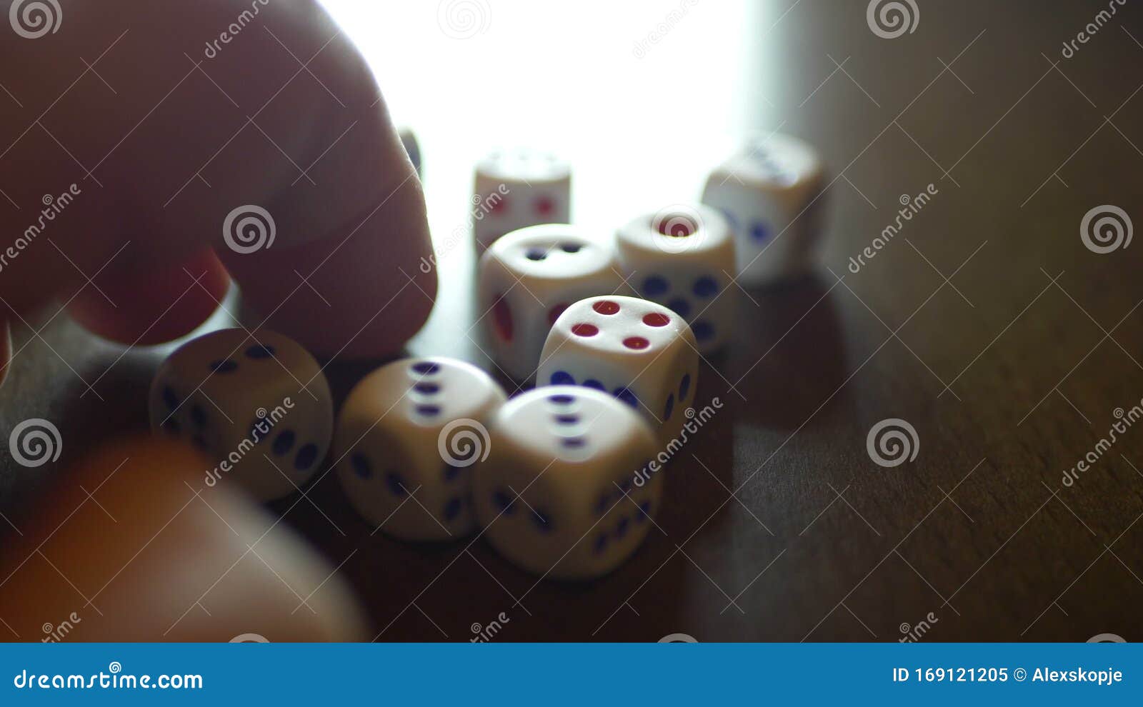 Finger Tapping on Table with Dice on Stock Video - Video of gambling ...