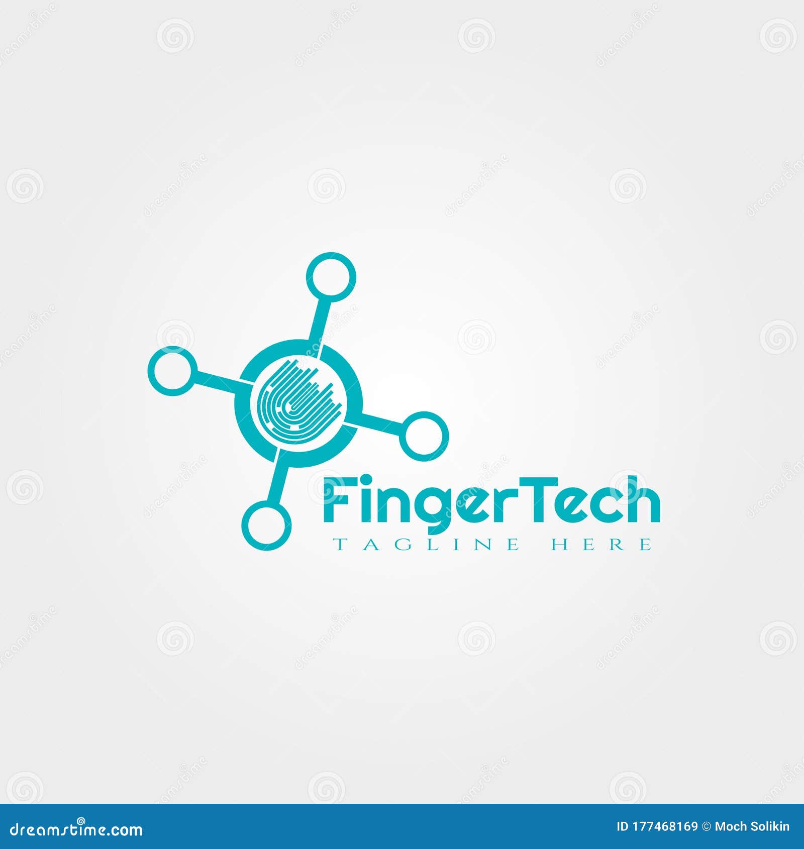 Finger Technology Vector Logo Design Stock Vector - Illustration of ...