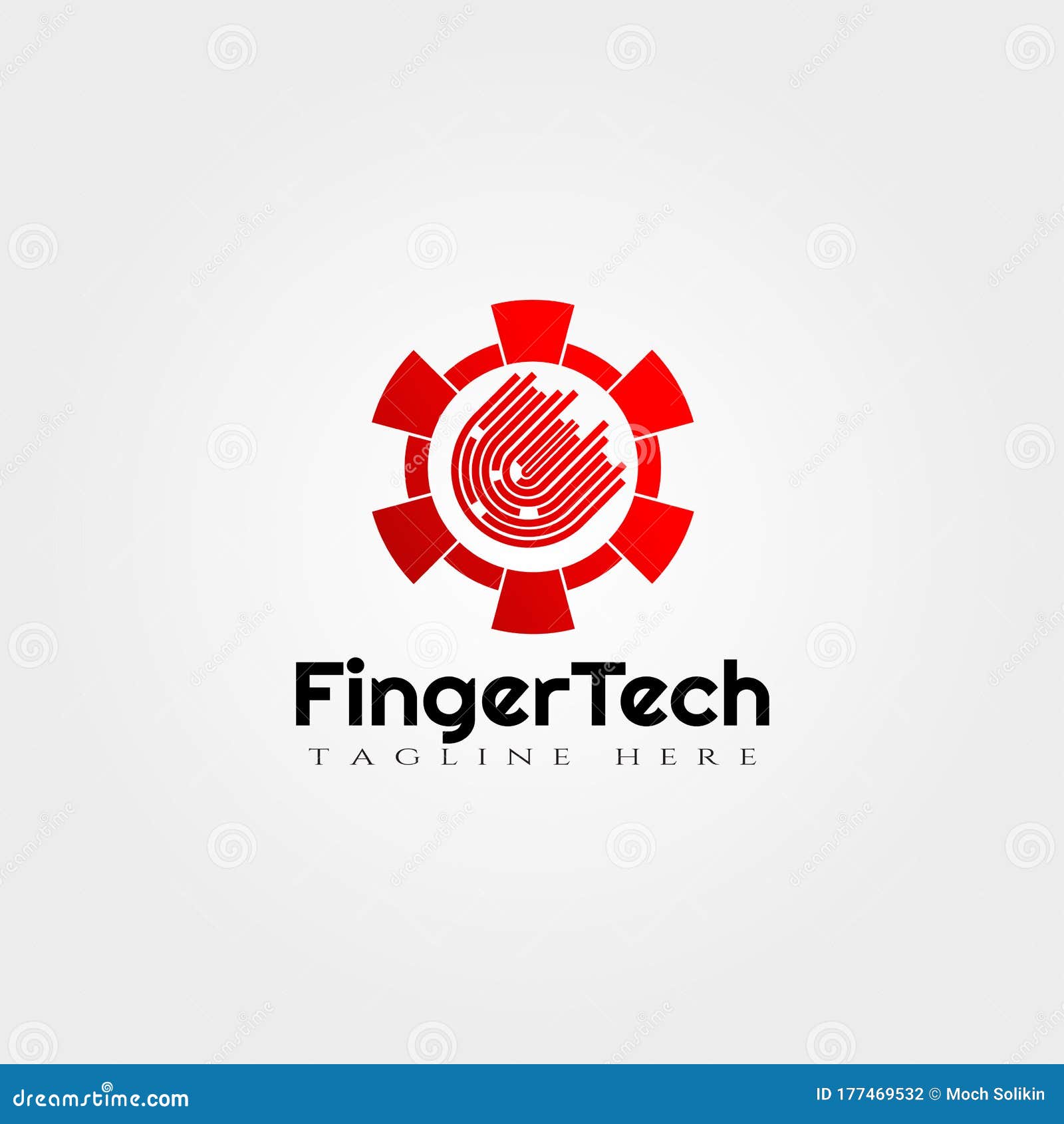 Finger Technology Vector Logo Design Stock Vector - Illustration of ...