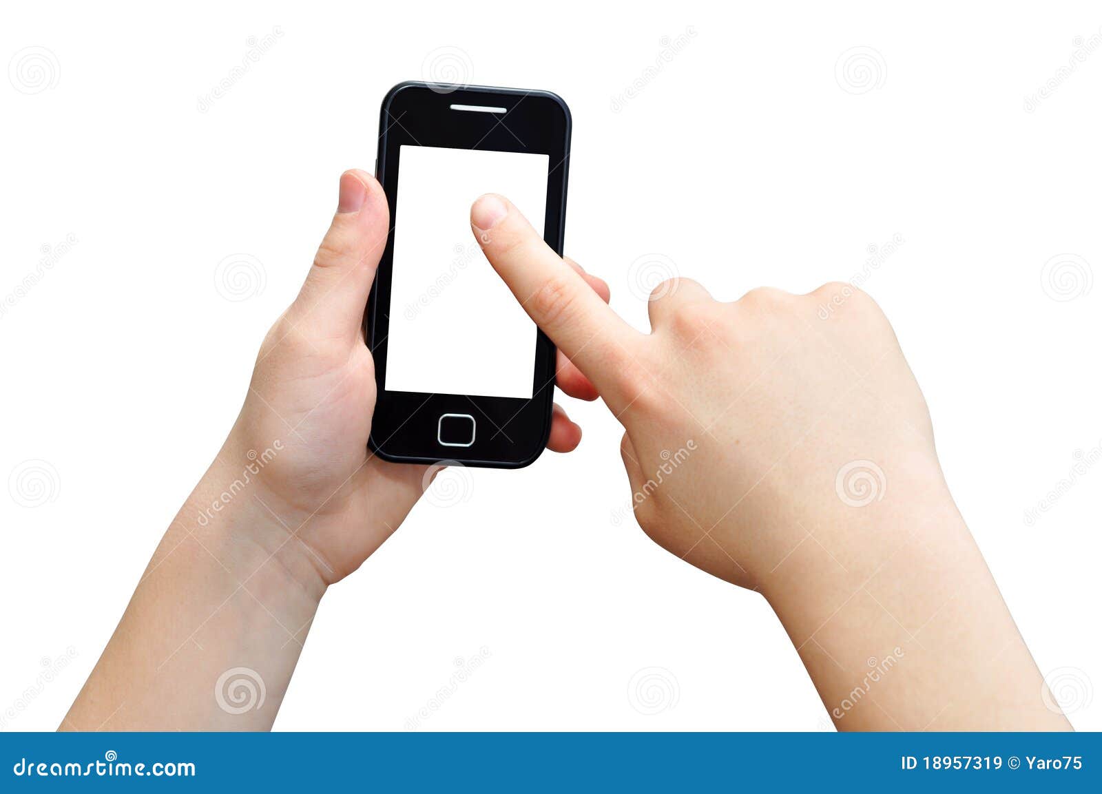 Finger touch stock image. Image of colour, message, cellular - 18957319