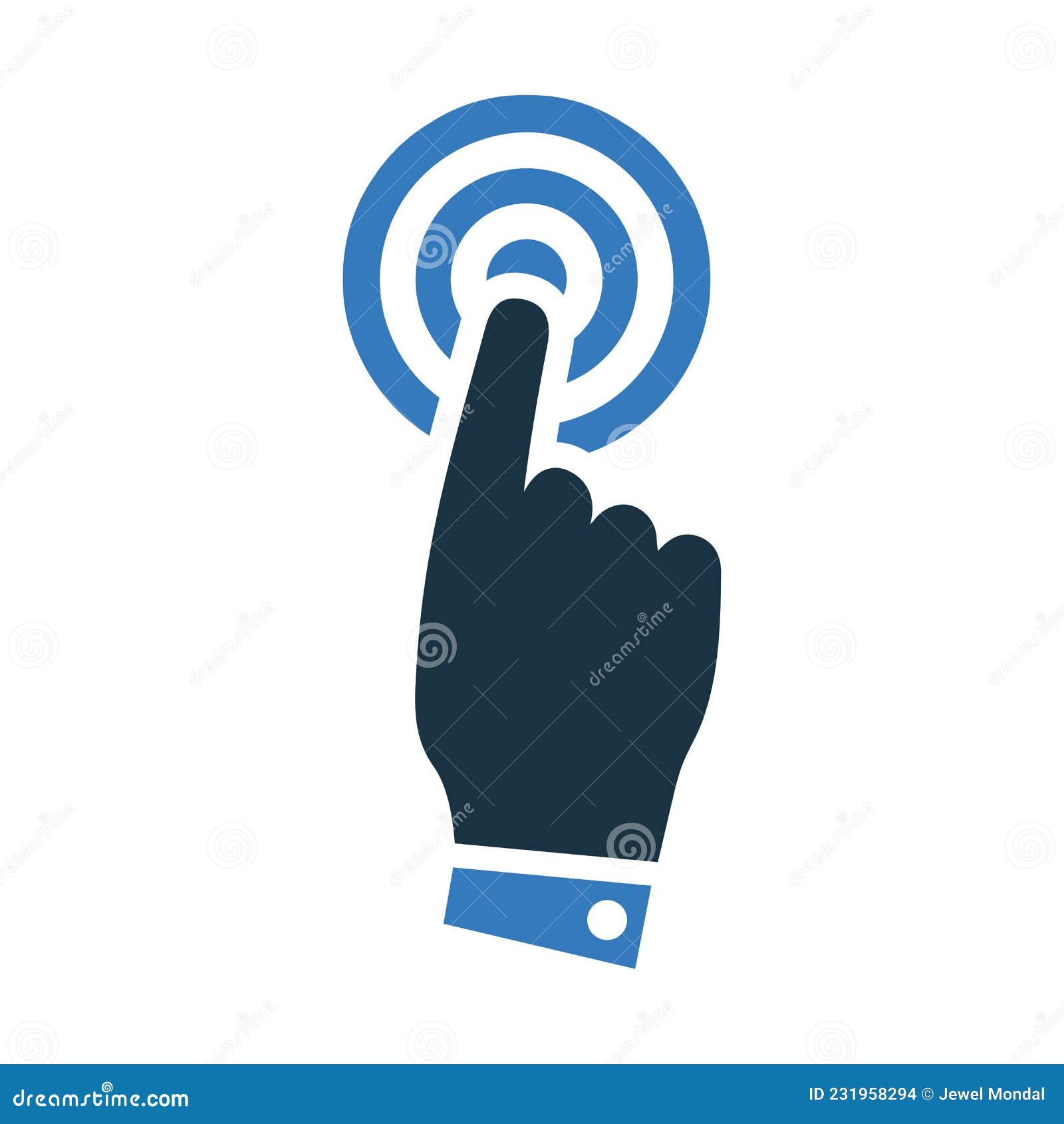 Finger, Touch, Censor Icon. Simple Vector Design Stock Vector ...