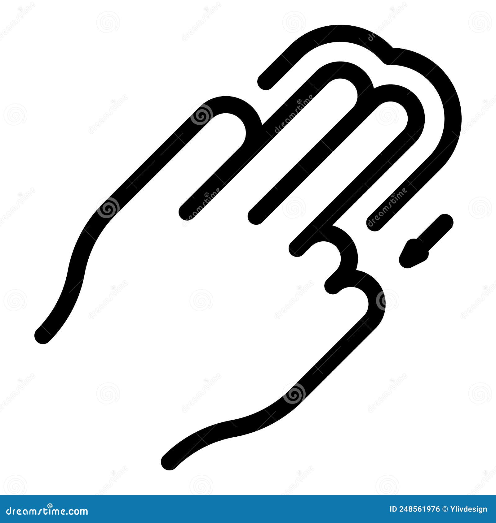 Finger Touch Icon Outline Vector. Digital Screen Stock Vector ...