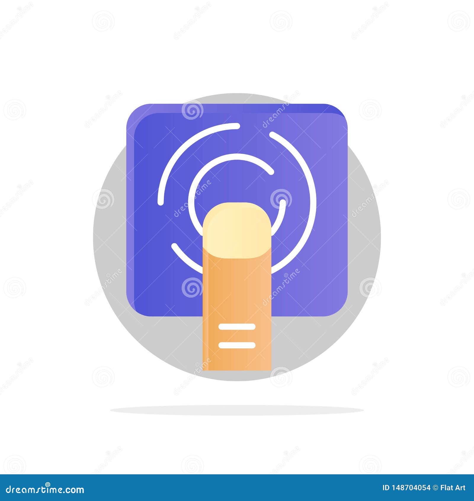 Finger, Touch, Finger Touch, Screen Abstract Circle Background Flat ...