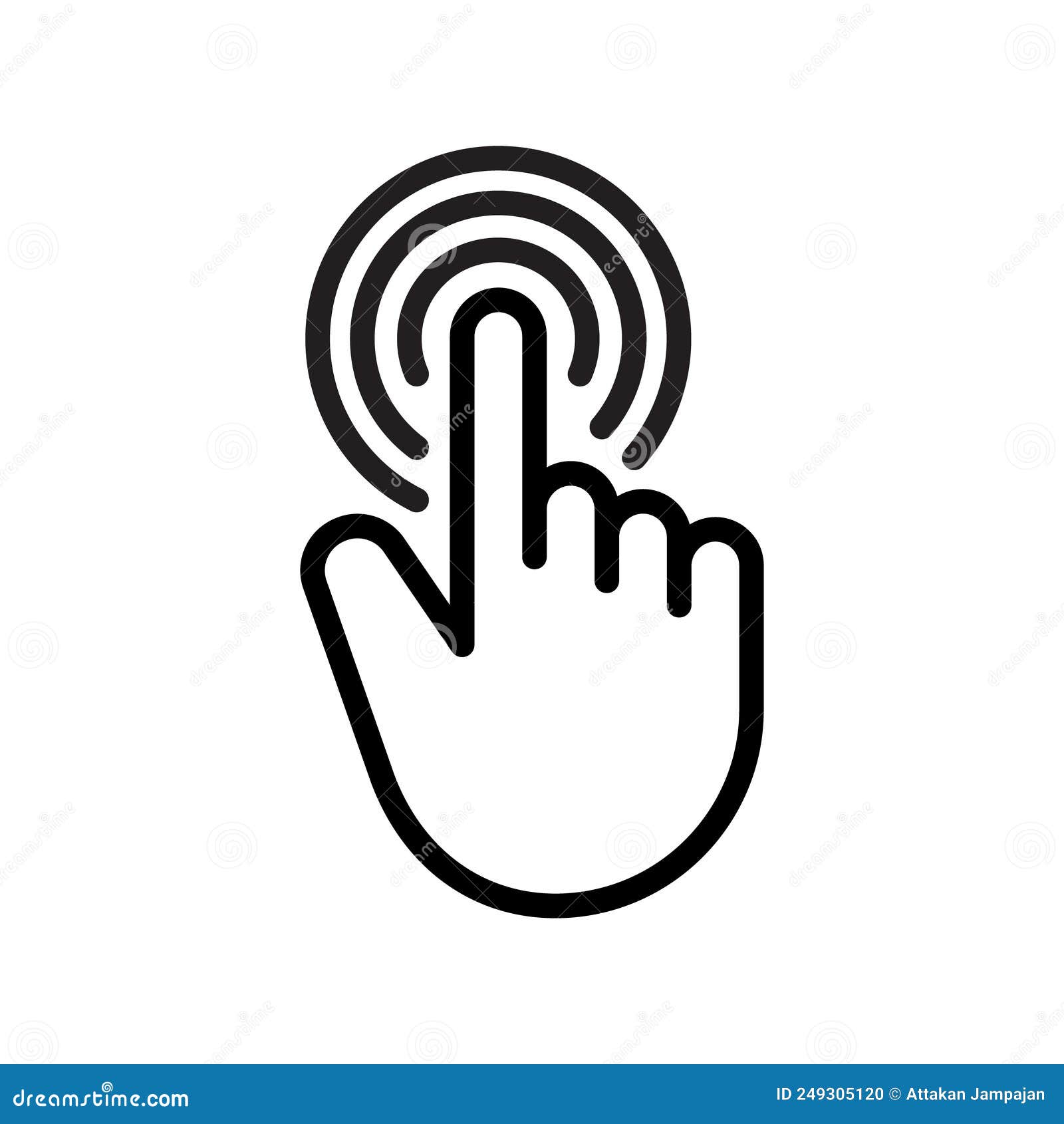 Finger Touch Screen Gesture Stock Vector - Illustration of computer ...